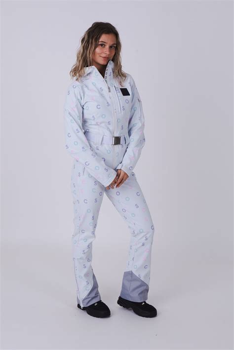 Chic Ski Suit White Oosc Print Oosc Clothing