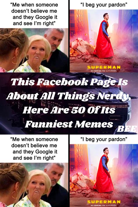 This Facebook Page Is About All Things Nerdy Here Are Of Its