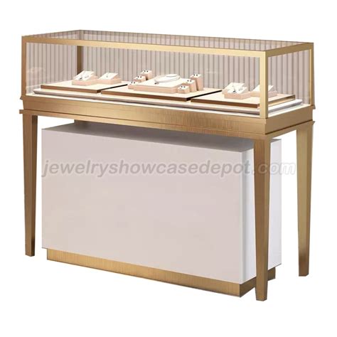 Creative Design Glass Jewelry Display Cases For Retail Store