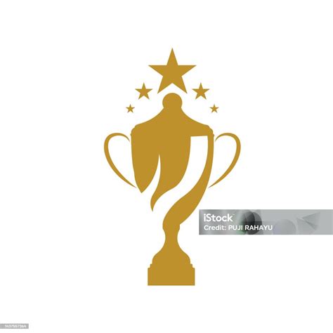 Trophy Vector Logo Iconchampions Trophy Logo Icon For Winner Award Logo