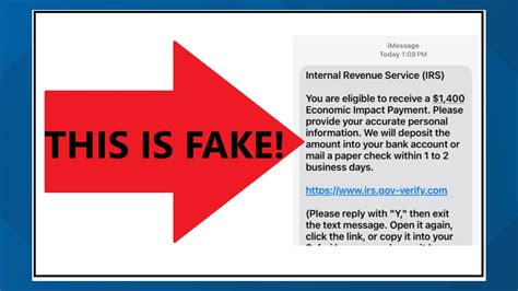 The Irs Is Sending Out Economic Impact Payments But The The Text Is