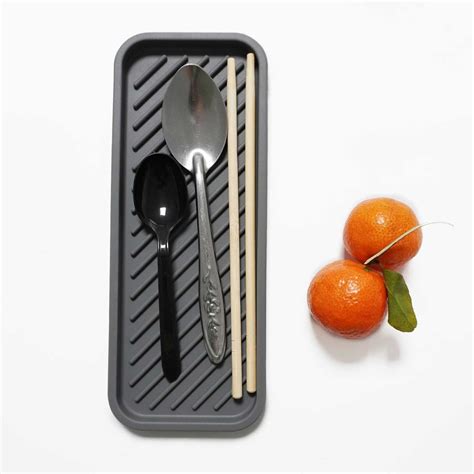 Small Rectangular Silicone Drain Pad Silicone Soap Drain Box Drain Rack