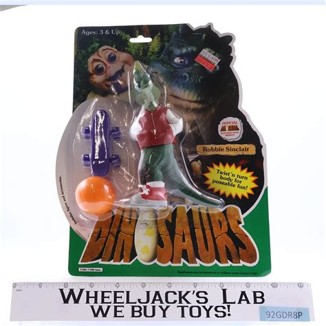 Robbie Sinclair Dinosaurs Tv Show Disney 1991 Hasbro Action Figure New Sealed Wheeljacks Lab