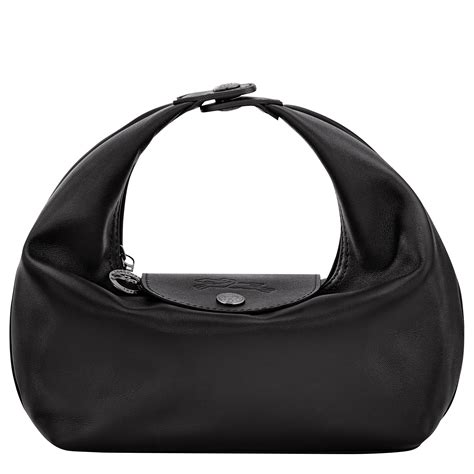 Le Pliage Xtra Xs Handbag Black Leather Longchamp Us