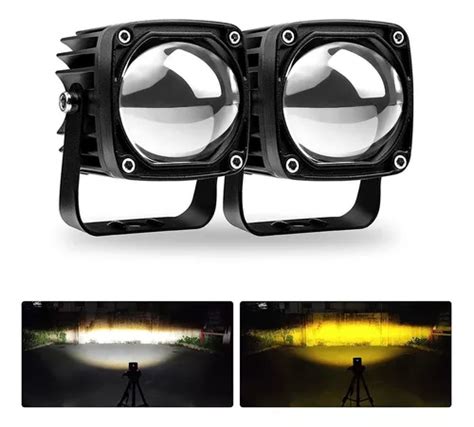 Um Par De 3 Luzes De Neblina Led Âmbar Para Carros De Moto 4 Parcelamento Sem Juros