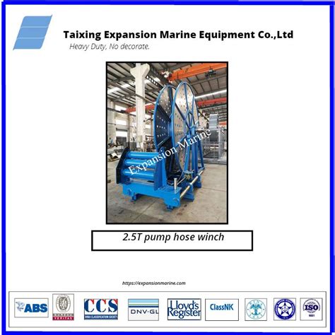 25t Pump Hose Winch Abs For Offshore Heavy Duty Durable