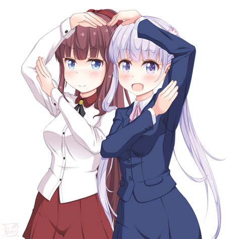 Suzukaze Aoba And Takimoto Hifumi New Game Drawn By Sainohikari