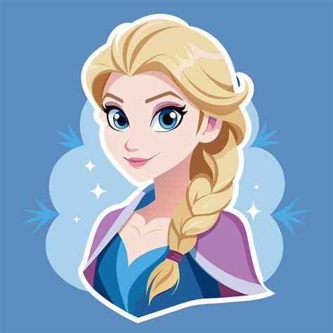 Premium Vector Beautiful Girl Sticker Vector