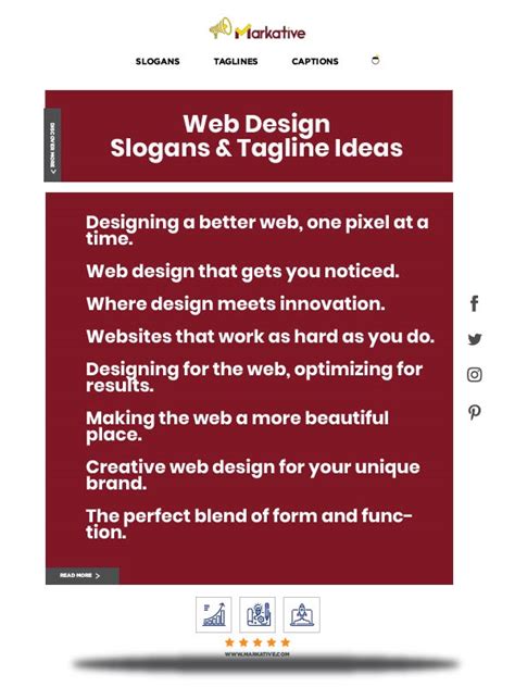 215 Unique Web Design Slogans To Attract More Client Markative