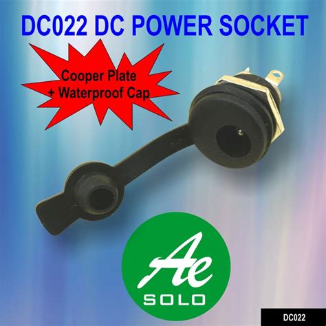 Jual Soket Socket Female Power Dc Bulat 5 5x2 1 Dengan Cover Waterproof