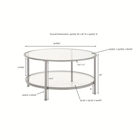 Milayan Round Metal And Glass Coffee Table With Shelf World Market