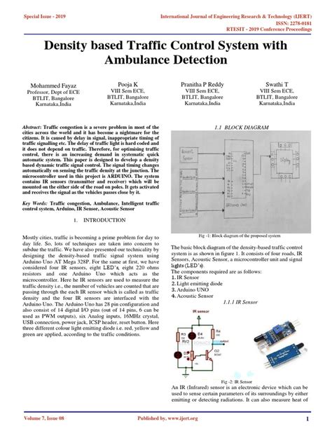 Density Based Traffic Control System With Ambulance Detection Pdf