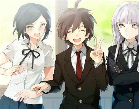 Mukuro Makoto And Kyoko Danganronpa Anime Makoto