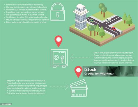 아이소메트릭 빌딩 개념 재무 및 네트워크 보안 인포그래픽 Smart City에 대한 스톡 벡터 아트 및 기타 이미지 Smart City 네트워크 보안 3차원 형태