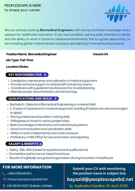 Were Looking For Sharp Minds In Biomedical Engineering Great Pay
