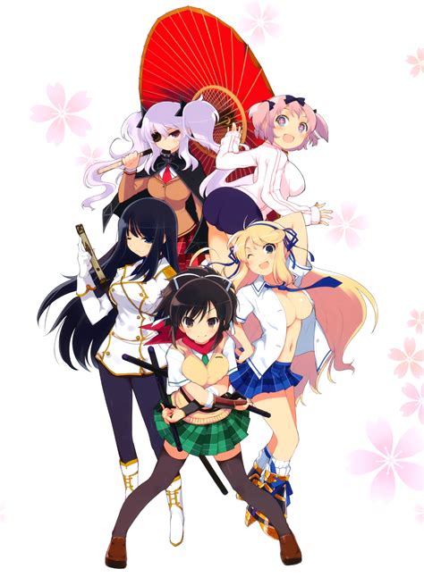 閃乱カグラ【飛鳥雲雀斑鳩葛城柳生】八重樫南 壁紙