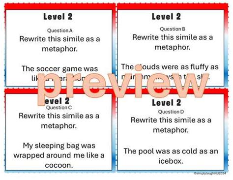 Ela Test Prep Review Day Before State Testing Activity 5th 6th Grade