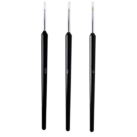 3pcs Tiny Detail Drawing Painting Nail Art Brush Set