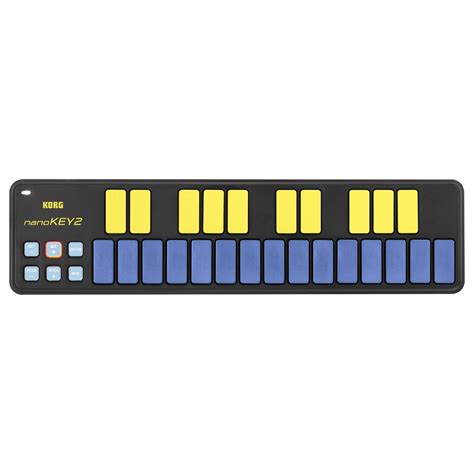Korg Nanokey2 Usb Midi Controller Blueyellow At Gear4music