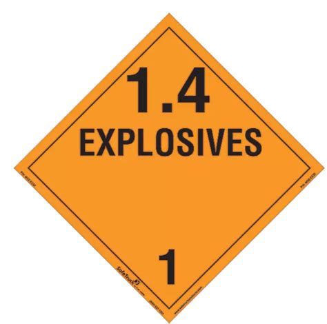 1075 X 1075 14 Explosives Class 1 Decal 571d142