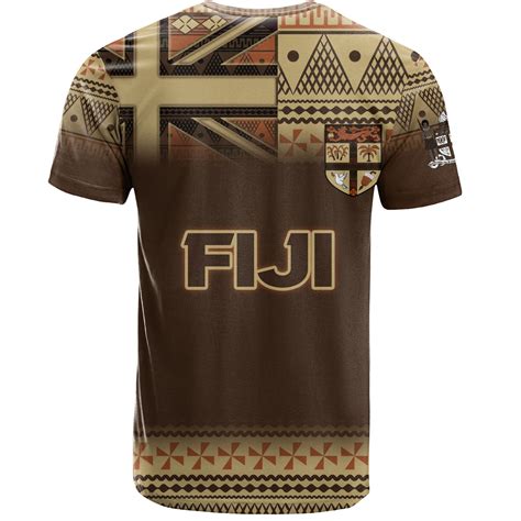 Fiji T Shirt Flag Color With Traditional Patterns Ver 2