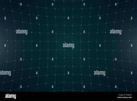 Vr Hud Futuristic Interface Voluminous Grid Line And Dot Head Up Display Green Square Pattern
