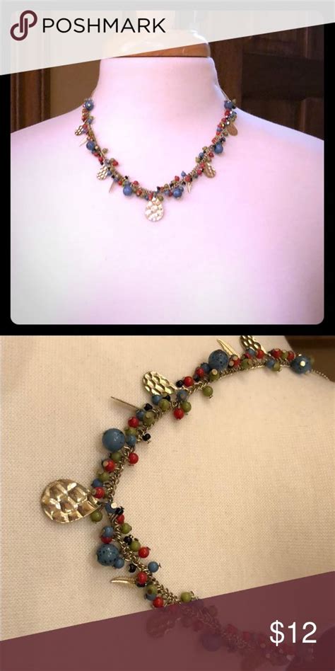 Multi Colored Beaded Necklace Beaded Necklace Womens Jewelry