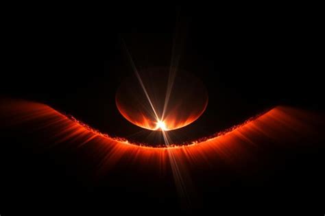premium photo electric eclipse shadow over silicon
