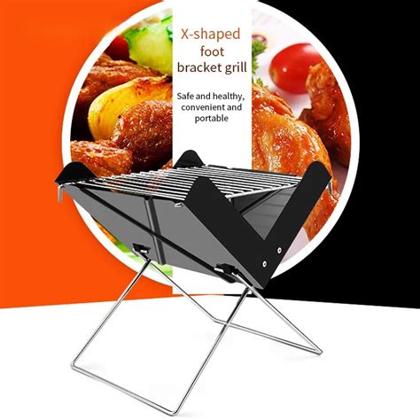 Bbq Grill Portable Foldable Barbecue Grill Charcoa Vicedeal