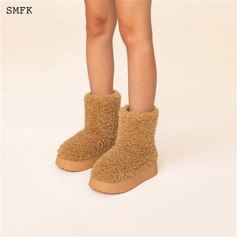 Compass Woolly Wheat Fluffy Boots Smfk Official