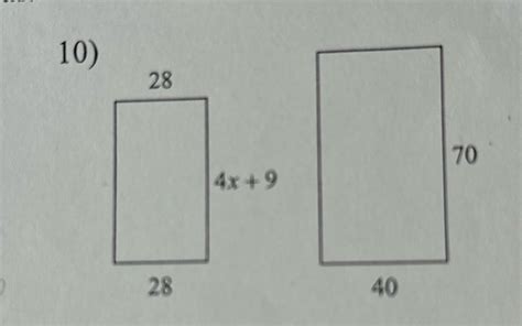 Solved Solve X The Polygons In Each Pair Are Similar X