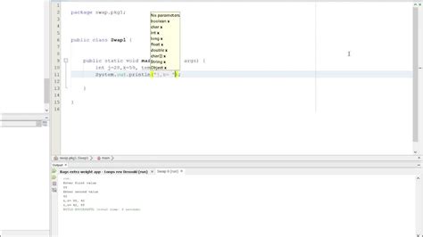 Swapping Java 1 Youtube