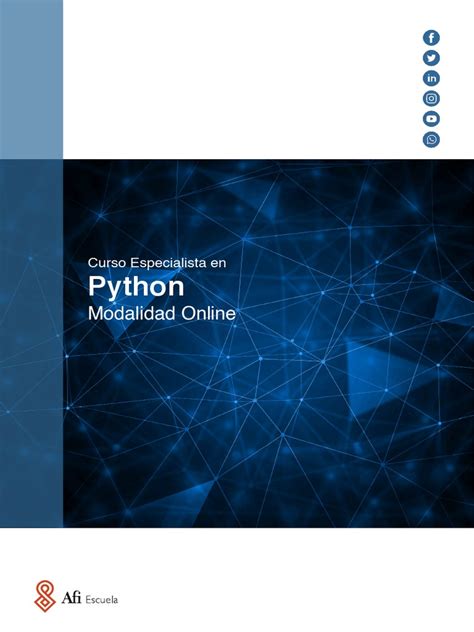 Curso Especialista En Python Pdf Python Lenguaje De Programación