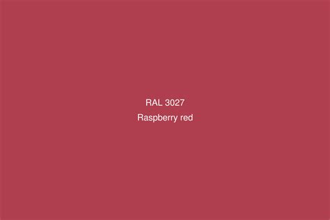 RAL 3027 Colour Raspberry Red RAL Red Colours RAL Colour Chart UK