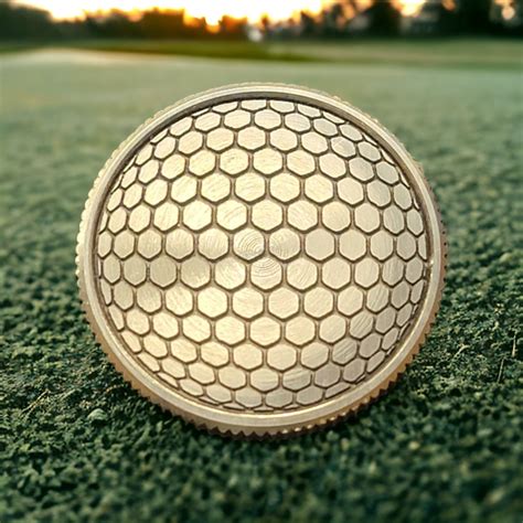 The Golf Ball Cnc Machined Laser Engraved Solid Brass Golf Ball