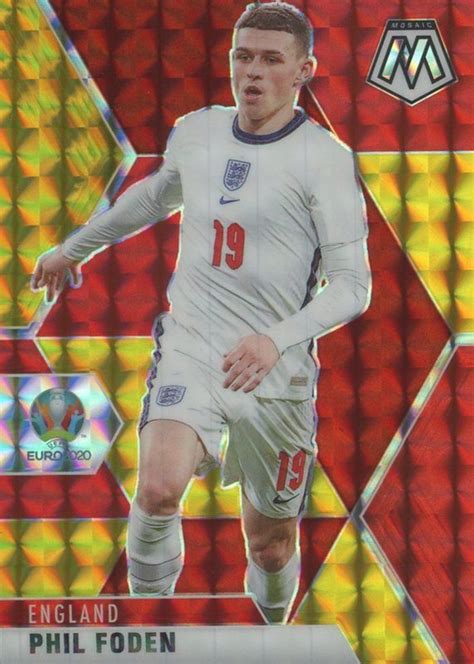 Phil Foden Mosaic Euro Choice Red Gold Price Guide Sports Card Investor