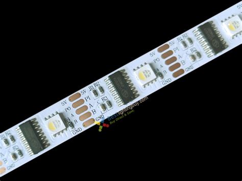 DMX512 RGBW Flexible LED Strip 32 M 5V 5m
