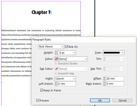 Typography InDesign Adding Space Before The First Paragraph Graphic Design Stack Exchange