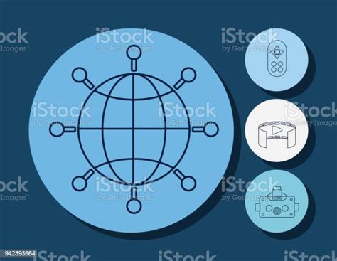 虛擬實境設計向量圖形及更多互動圖片 互動 互聯網 人工造的 Istock