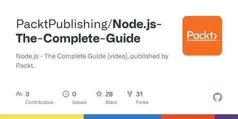 github packtpublishing node js the complete guide node js the