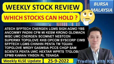 Weekly KLSE BURSA Update WHICH STOCKS CAN HOLD ATECH SFPTECH CNERGEN LGMS SIGN