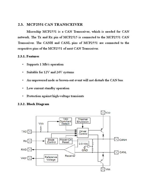 Can Mcp2551 Pdf Network Protocols Electronics
