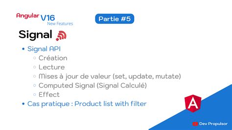 Angular V165 Les Signaux Angular Par La Pratique By Modeste
