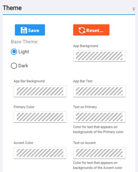 Configure Theme