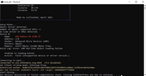 6700xt not support device lolminer why r ethermining
