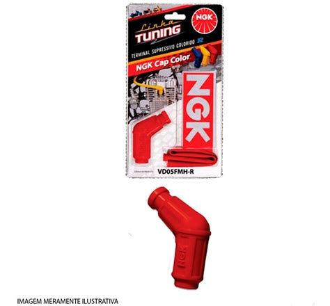 Cachimbo De Vela Ngk Vd05fmh R Honda Cg 150 Vermelho R 30 00 Em