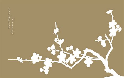 금색과 흰색 분재 나무 또는 소나무 요소 아시아 전통 아이콘 벡터와 일본 배경 빈티지 스타일의 갈색 배경의 자연 예술 0명에 대한 스톡 벡터 아트 및 기타 이미지 Istock