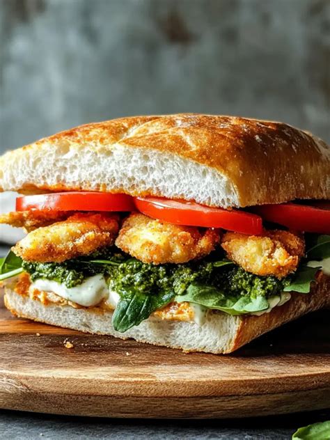 Crispy Chicken Milanese Sandwich Mit Pesto Mayo Einfach Köstlich