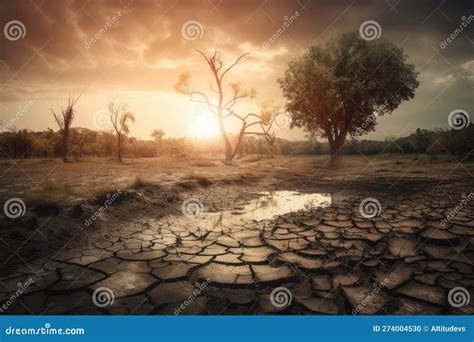 Klimaatverandering Heeft Gevolgen Voor Het Milieu Met Inbegrip Van Ontbossing Overstromingen