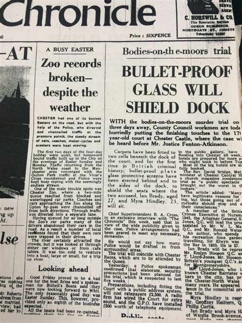 How The Chester Chronicle Covered The Infamous Moors Murders Trial